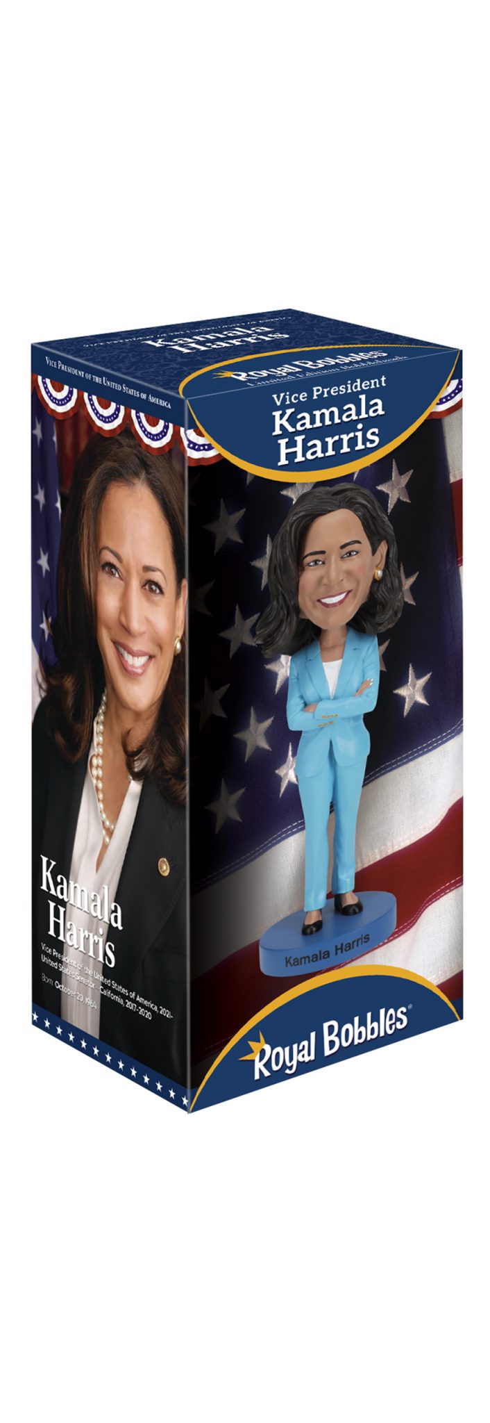 Kamala Harris V2 Bobblehead - Royal Bobbles